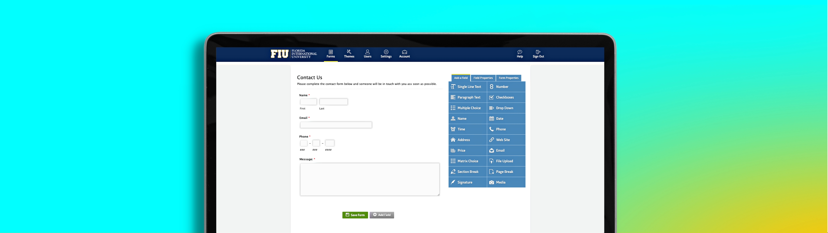 Building Forms With Webforms Fiu Core Resource Hub
